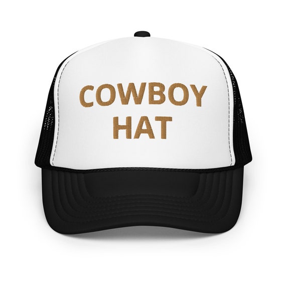 Cowboy Hat Trucker Hat Cowboy Gifts Funny Cowboy Hat Cowboy Embroidered Baseball Cap Cowboy Trucker Hat Multiple Colors Etsy