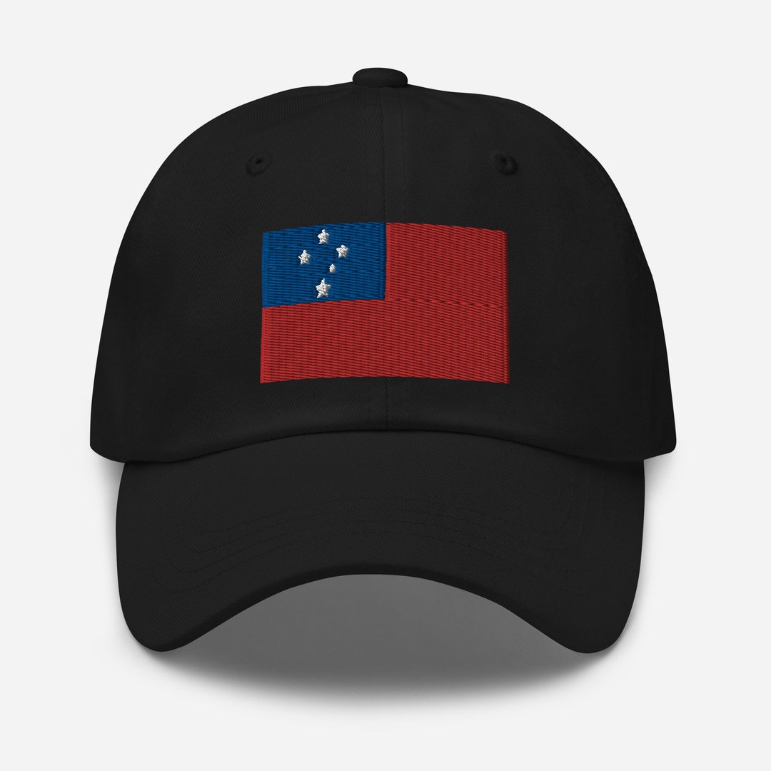 Samoa Flag Embroidered Hat, Samoan Flag Baseball Cap, Samoa Home Native ...