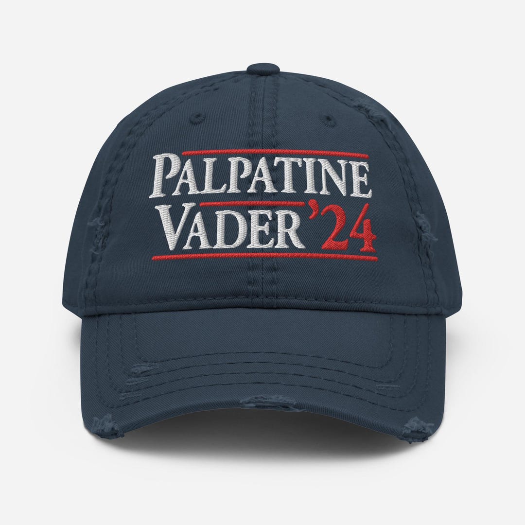 Star Wars Palpatine Vader for President 2024, Embroidered Distressed ...