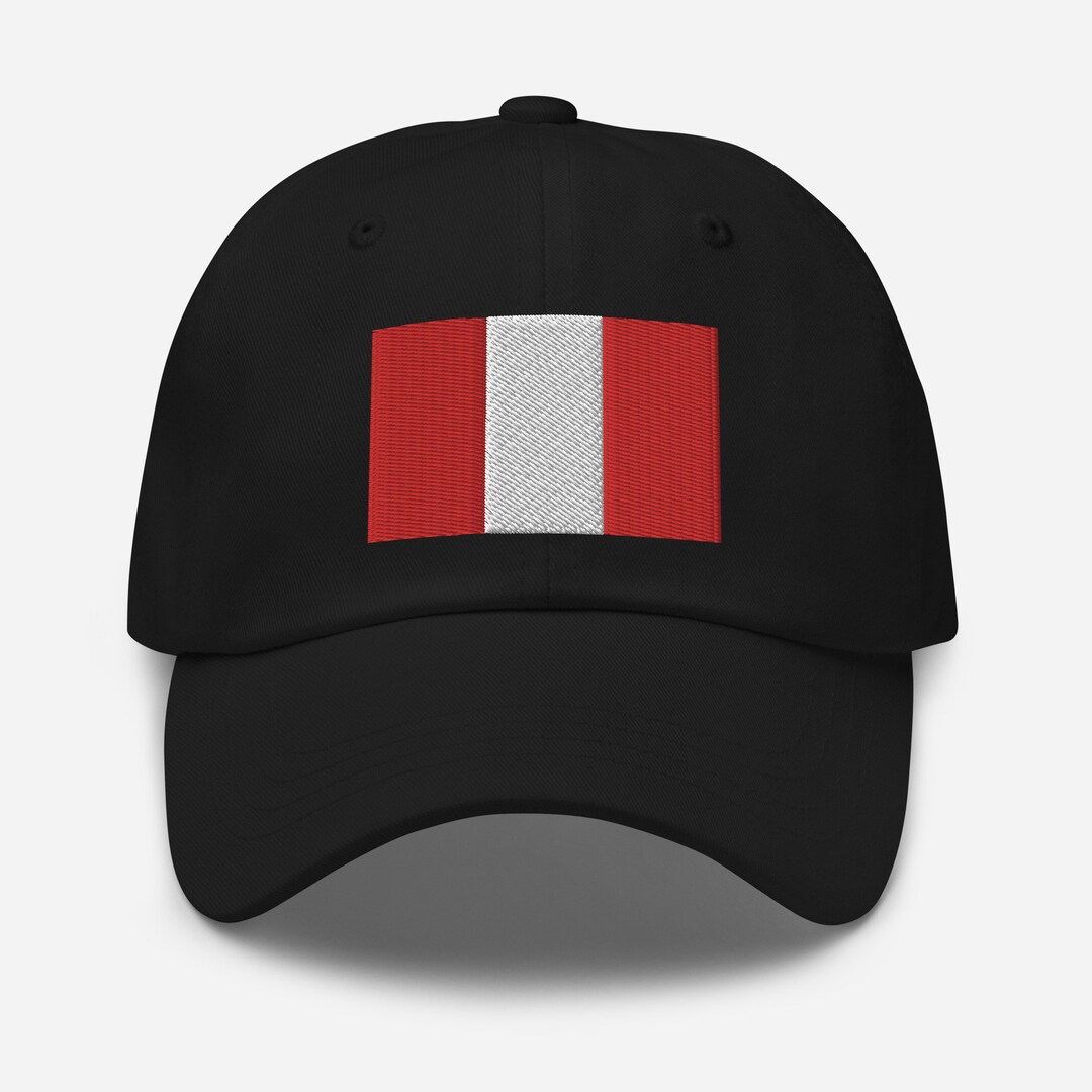 Peru Flag Embroidered Dad Hat | Peru Flag Baseball Cap | Peru Soccer ...