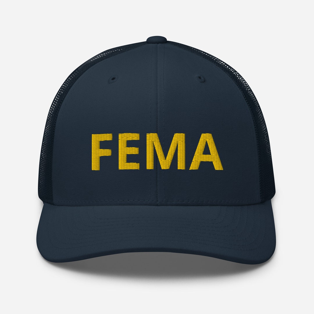 FEMA Hat, Federal Emergency Management Agency, Embroidered Trucker Cap ...