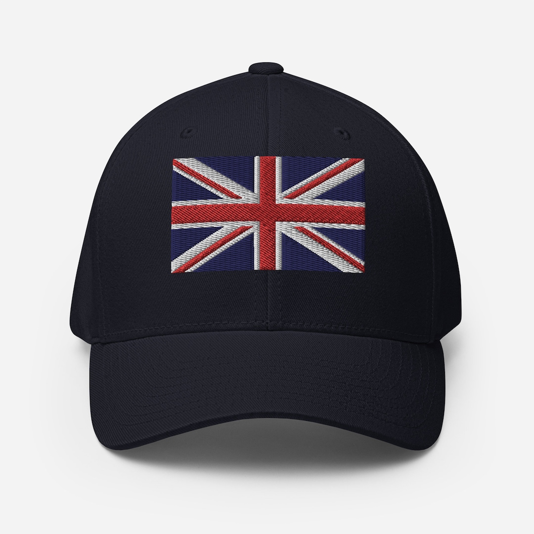 Great Britain Hat, Union Jack Flag Embroidered Flexfit Cap, British ...