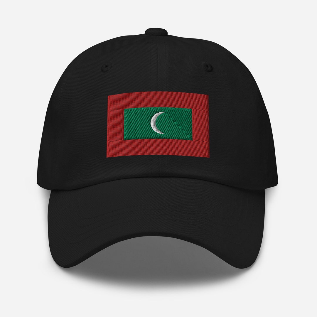 Maldives Hat, Maldives Flag Embroidered Baseball Cap, Maldives Gift ...