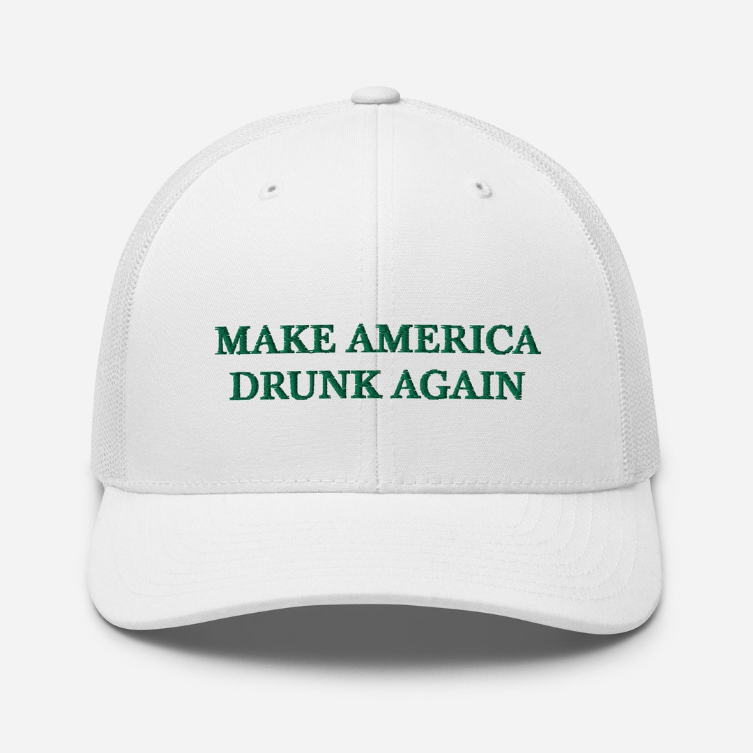 St. Patricks Day Trucker Hat, Embroidered Structured 6 Panel Cap, Funny Drinking Gift, Make ...
