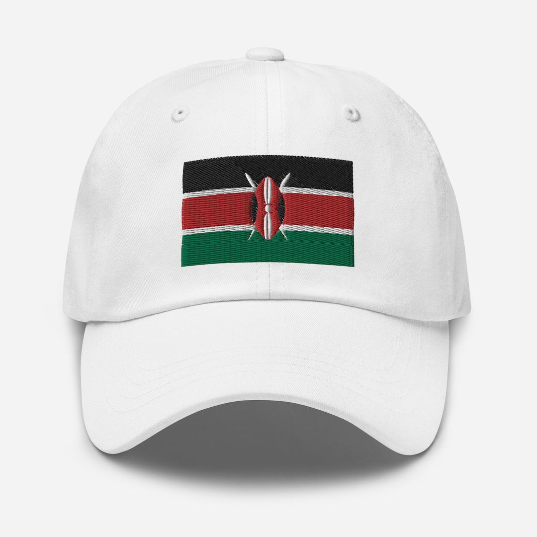 Kenya Flag Embroidered Hat, Kenyan Flag Baseball Cap, Kenya Gifts, Kenyan Gifts, Kenya Souvenir ...