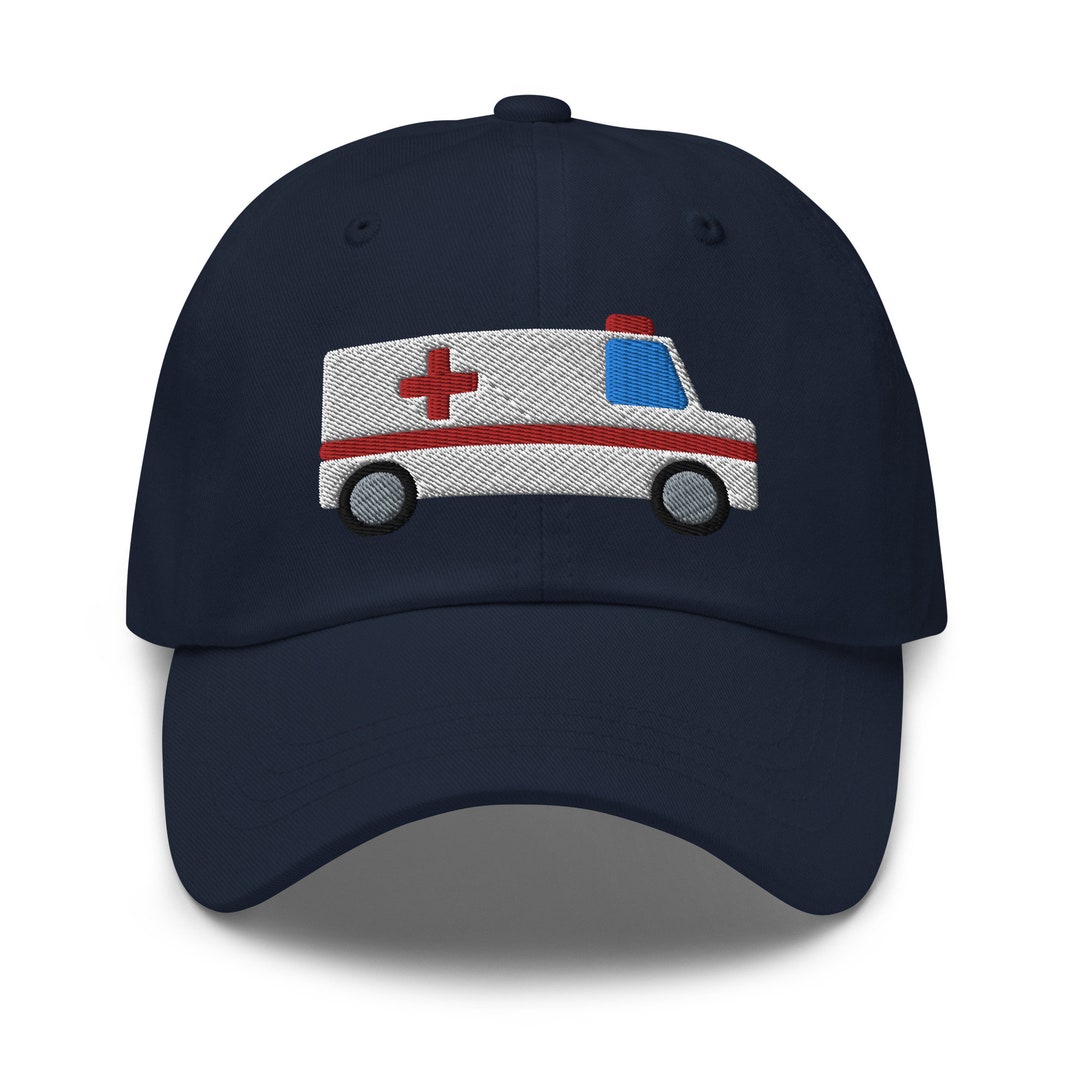 Ambulance Hat, Emergency Vehicle Embroidered Baseball Cap, Paramedic ...