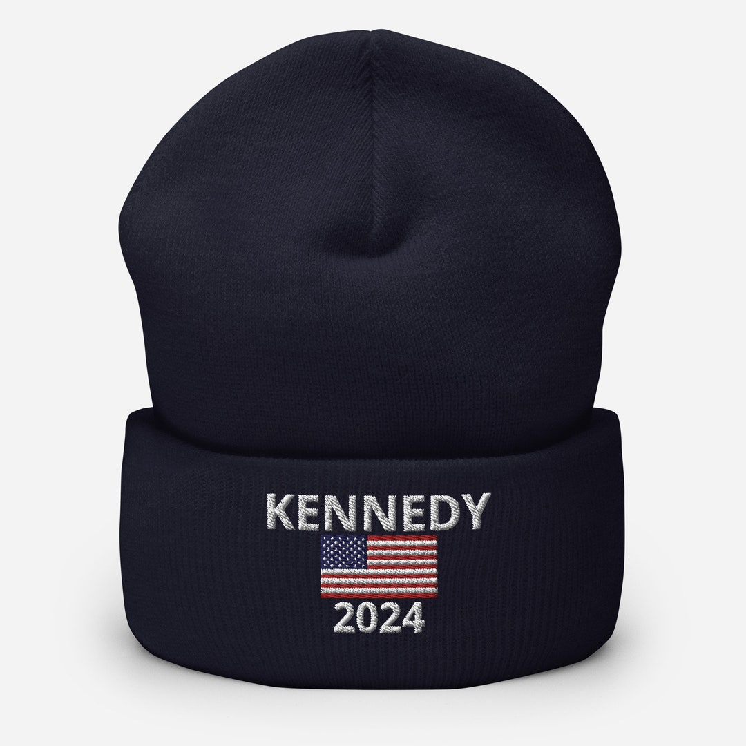 Kennedy 2024 Beanie Hat, Robert F Kennedy Jr for President Embroidered Cuffed Winter Cap ...