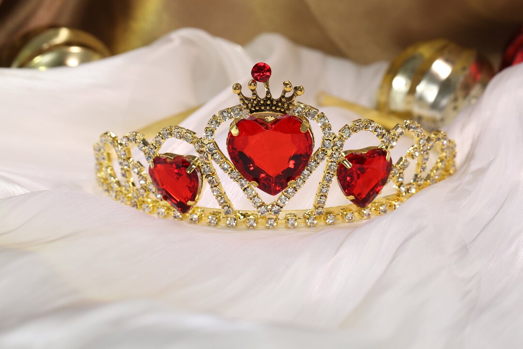 Red Heart Crown Evie Descendants 3 Crown Halloween Costume Headdress ...