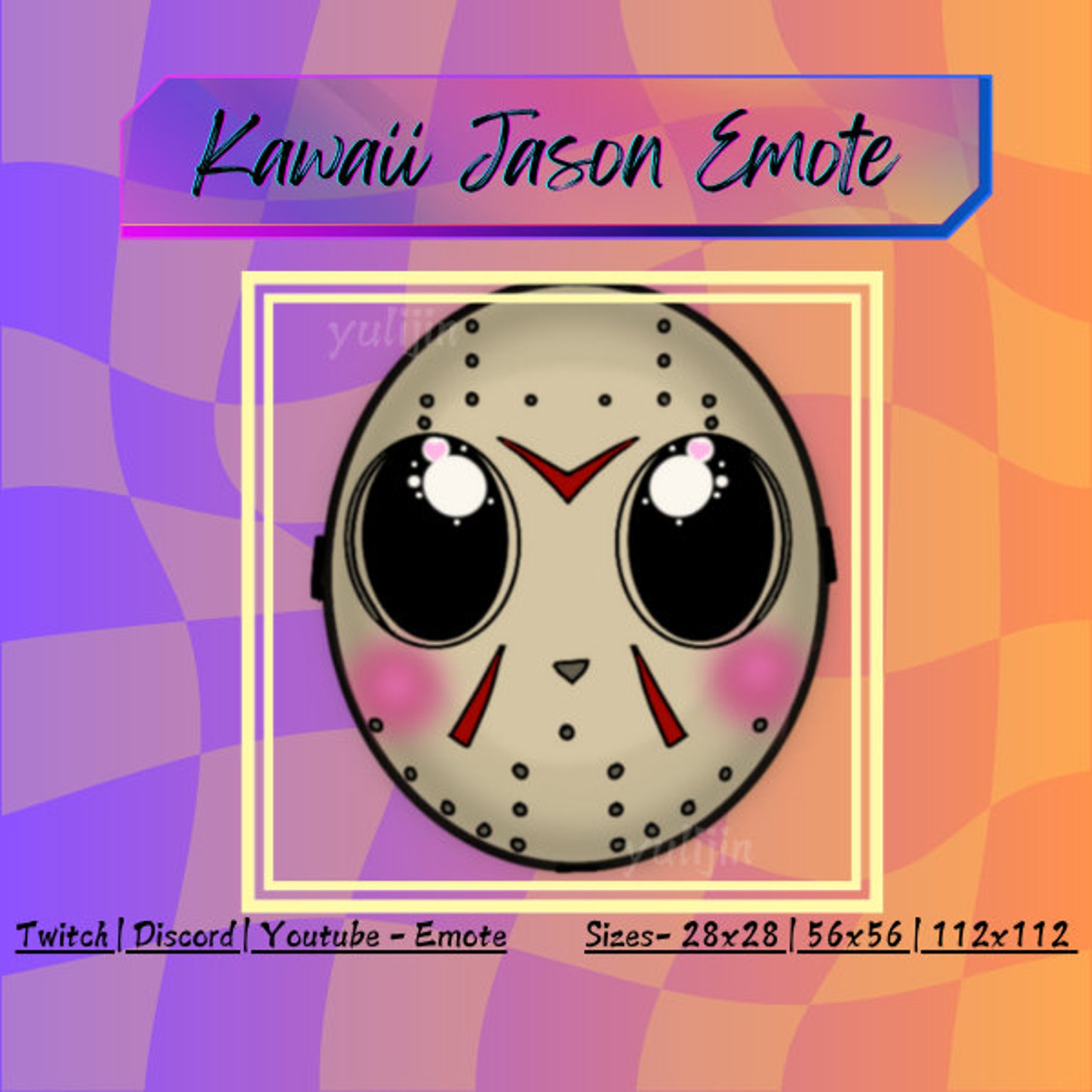 Jason Twitch Stream, Discord Emote - Etsy