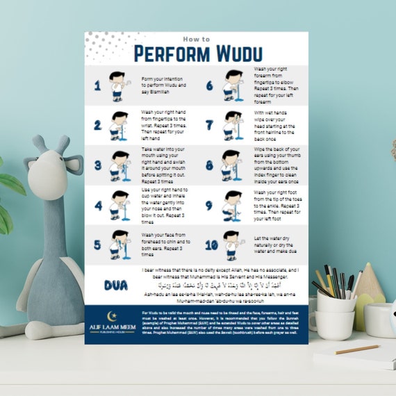How To Perform Wudu Ritual Washing For Prayer Printable