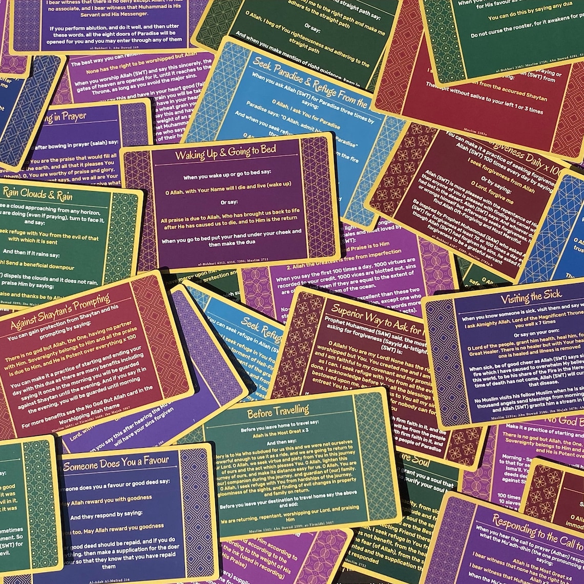 Little Box of Duas, 100 Islamic Dua Cards. Great Gift Idea, Eid Gift ...
