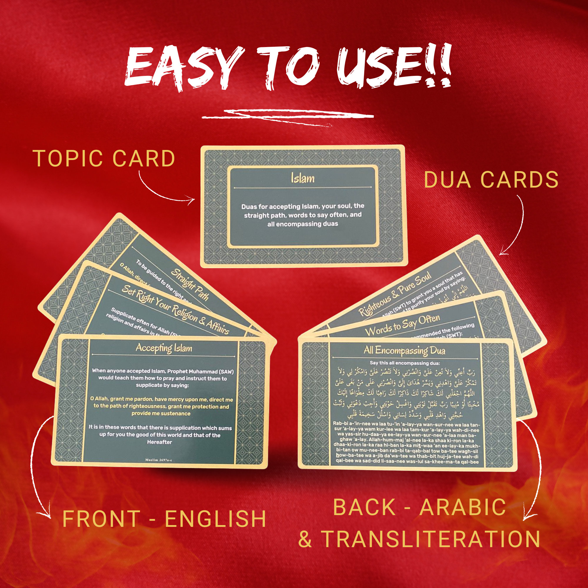 Little Box of Duas, 100 Islamic Dua Cards. Great Gift Idea, Eid Gift ...