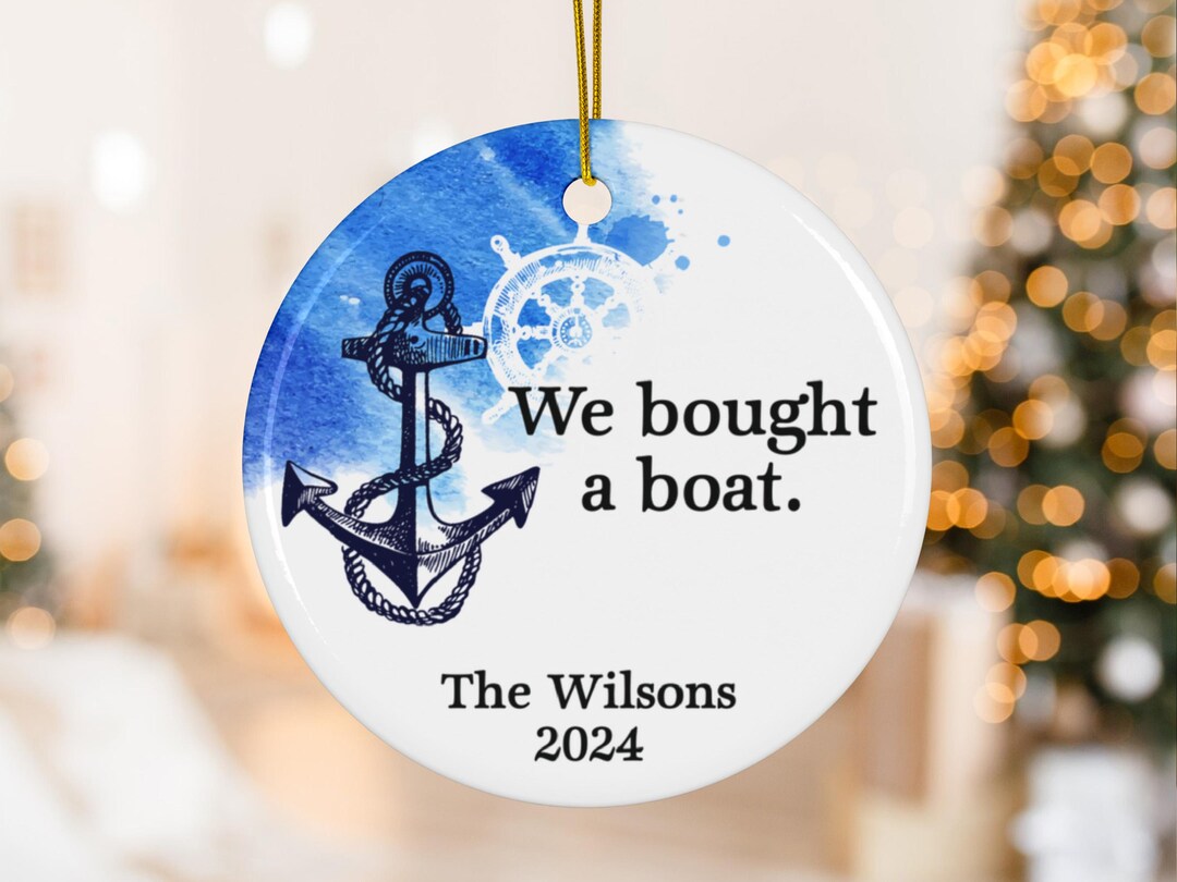 Boat Ornament, Boat Gift, Boat Christmas Ornament, New Boat Gift ...