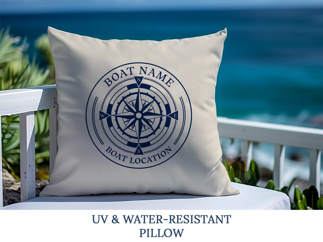 Custom Boat Pillow: Personalized Nautical Decor, Sailor Gift - Etsy