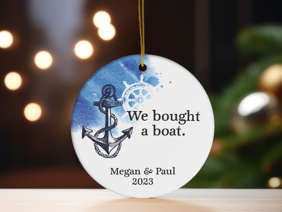 Boat Ornament, Boat Gift, Boat Christmas Ornament, New Boat Gift ...