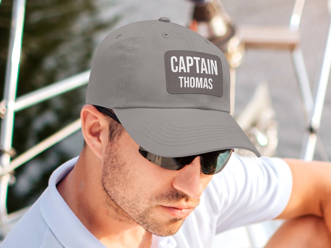Personalized Captain Hat, Custom Boat Cap for Sailors, Captain First ...