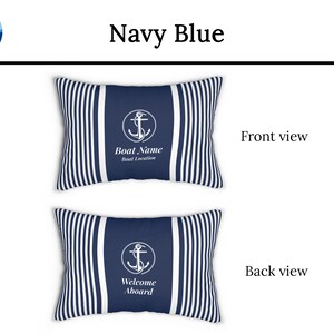 Custom Boat Pillow, Nautical Decor, Boat Accessories, Boat Cushion ...