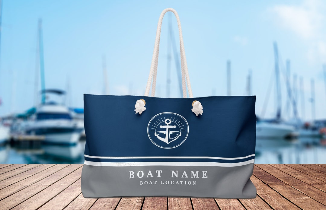 Boat Bag, Custom Boating Gifts, Boat Canvas Bag, Boat Accessories, Boat ...