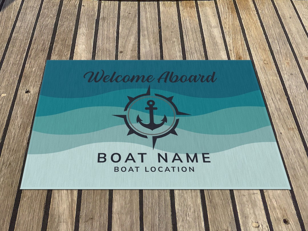 Custom Boat Rug Nautical Outdoor Lake House Rug Anchor Rug - Etsy