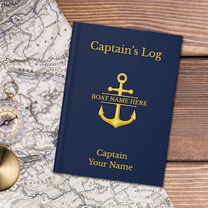Custom Boat Journal, Boating Diary, Sailing Log Book, Baot Owner Gift ...