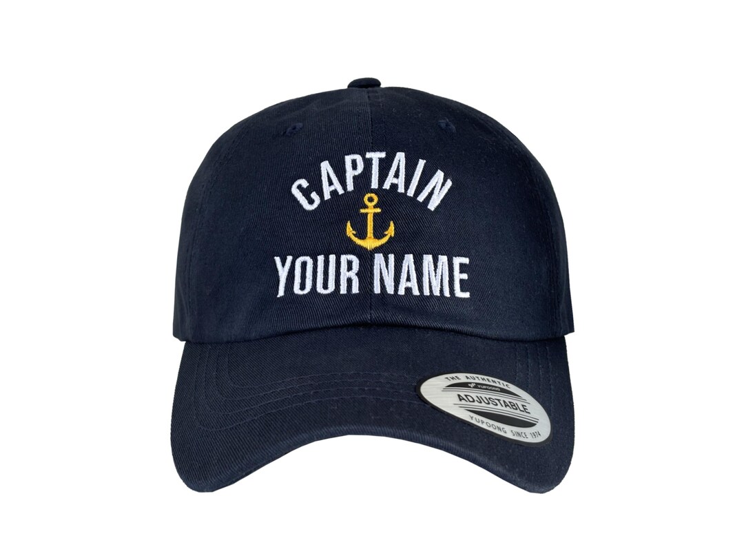 Custom Embroidered Captain Hat: Nautical Boat Gift for Sailors - Etsy
