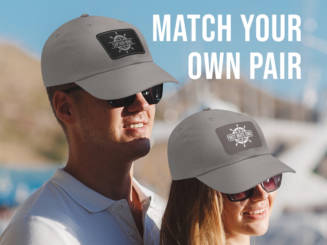 Custom Matching Caps, Captain First Mate Crew Hat, Personalized Boat ...