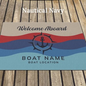 Custom Boat Rug Nautical Outdoor Lake House Rug Anchor Rug - Etsy