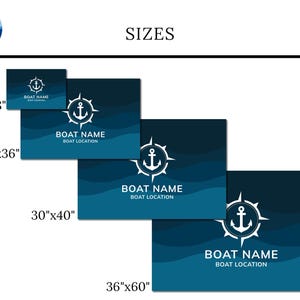 Custom Boat Name Flag: Personalized and Double-sided Nautical Decor - Etsy