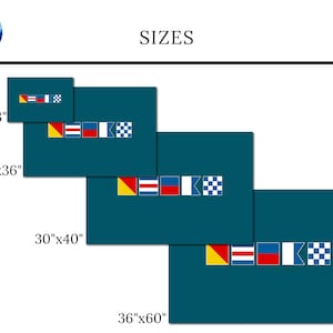 Personalized Boat Flag, Custom Captain Gift, Nautical Code Flag, Boat ...