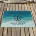 Custom Boat Rug, Nautical Outdoor Lake House Rug, Anchor Rug, Boat ...