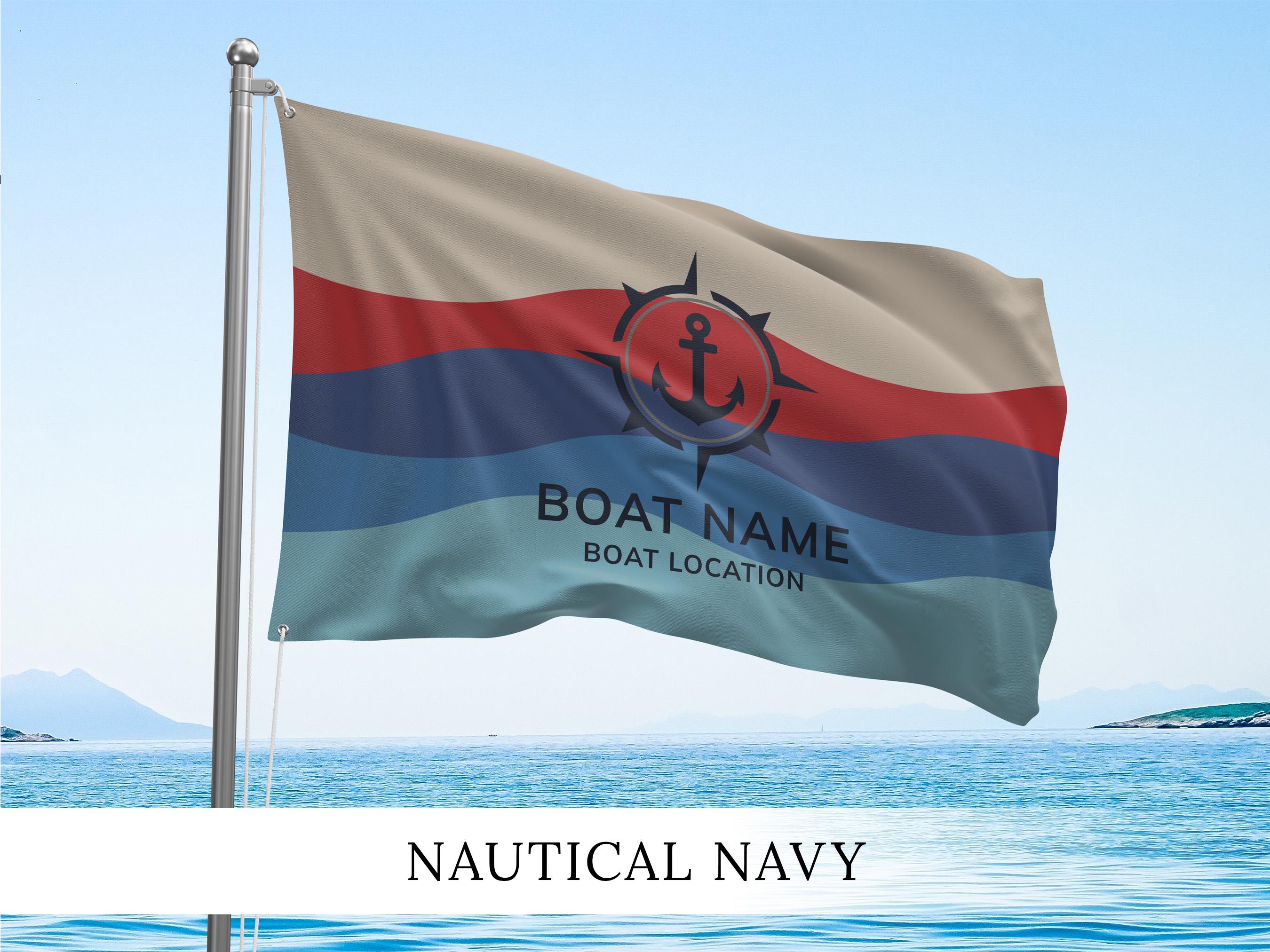 Custom Boat Name Flag: Personalized and Double-sided Nautical Decor - Etsy