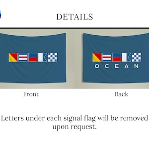 Personalized Boat Flag, Custom Captain Gift, Nautical Code Flag, Boat ...
