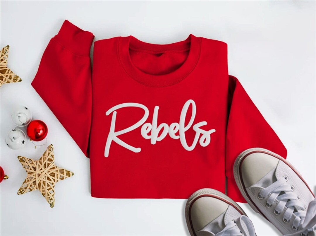 Puff Print Custom, Team Name Sweatshirt, Embossed Mascot Sweatshirt ...