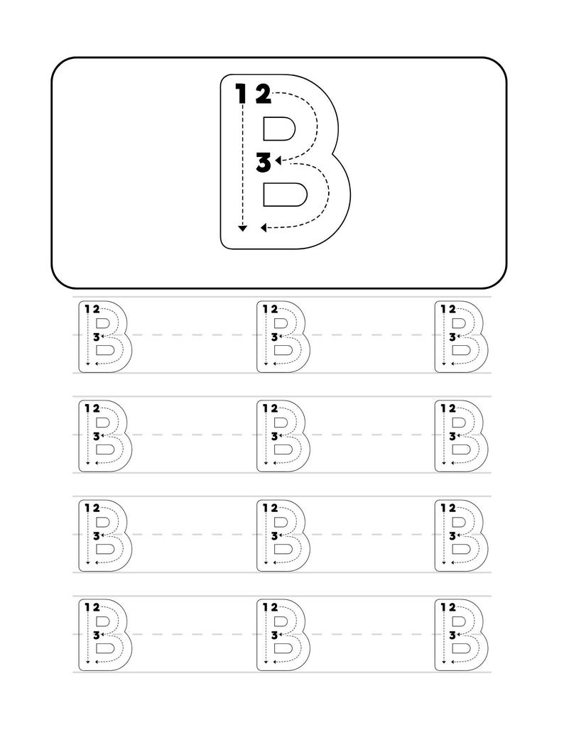 Handwriting Outlines for Alphabet A-Z - Etsy