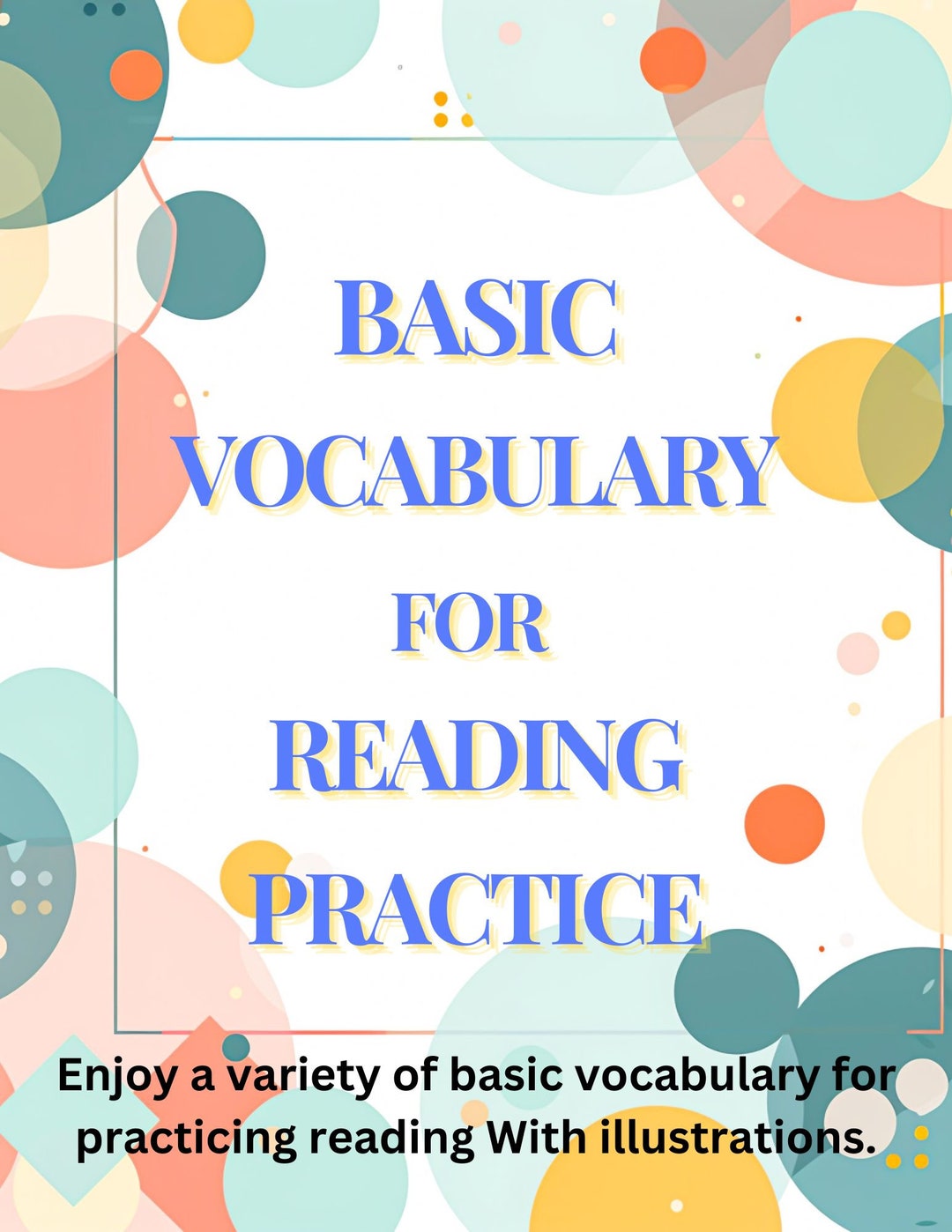 Basic Vocabulary for Reading Practice Printable Flashcards - Etsy