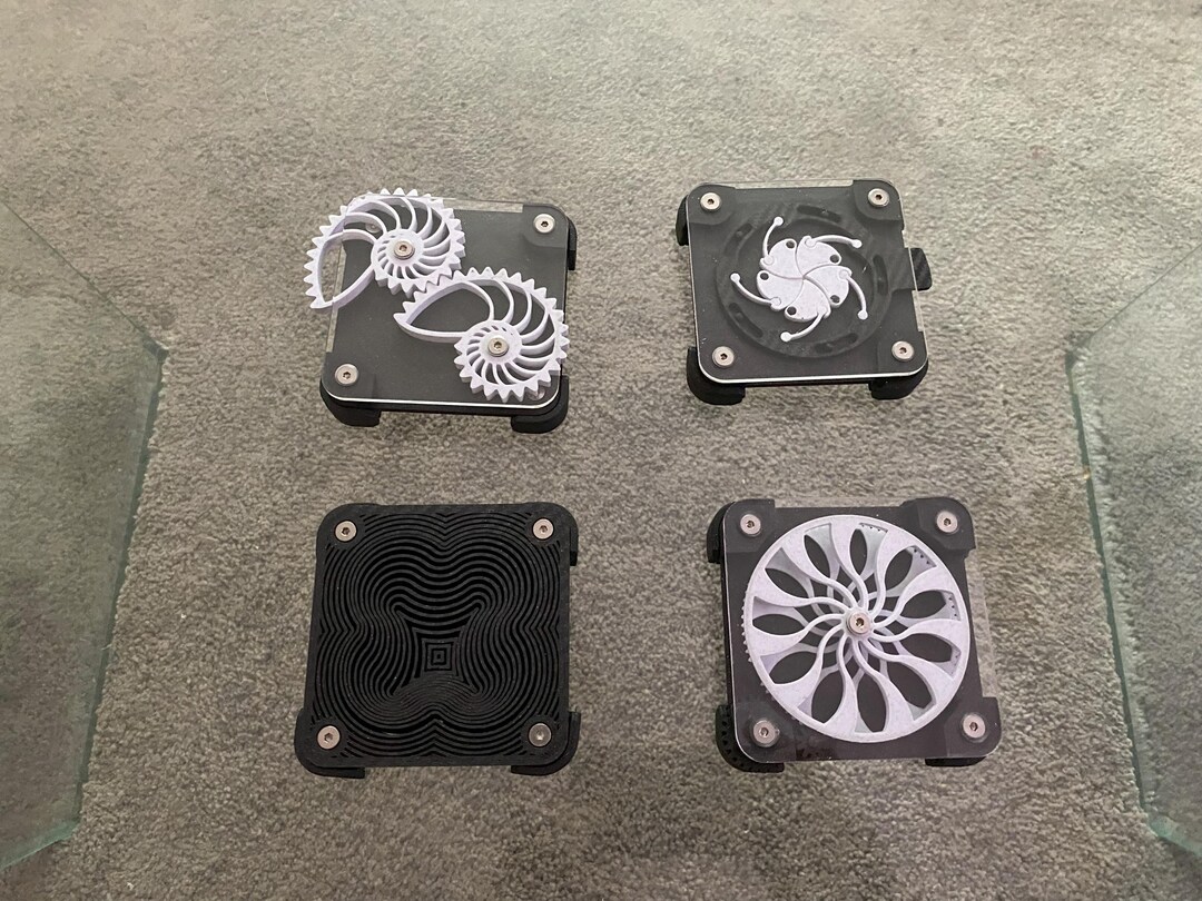 Set of 4 Large Kinetic Fidget Coasters - Etsy