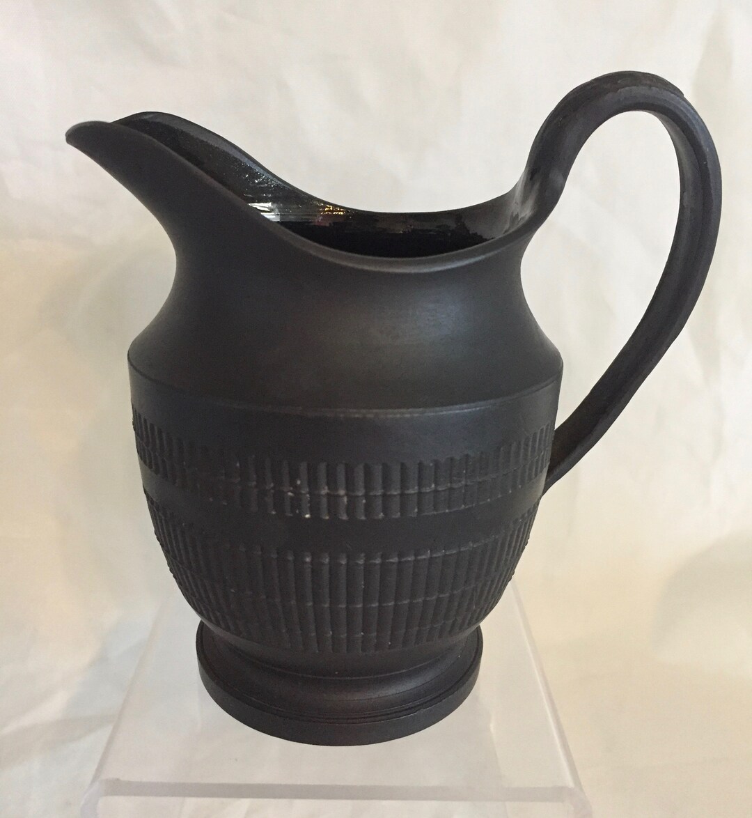 English Black Basalt Stoneware Pottery Jug Late C18th - Etsy