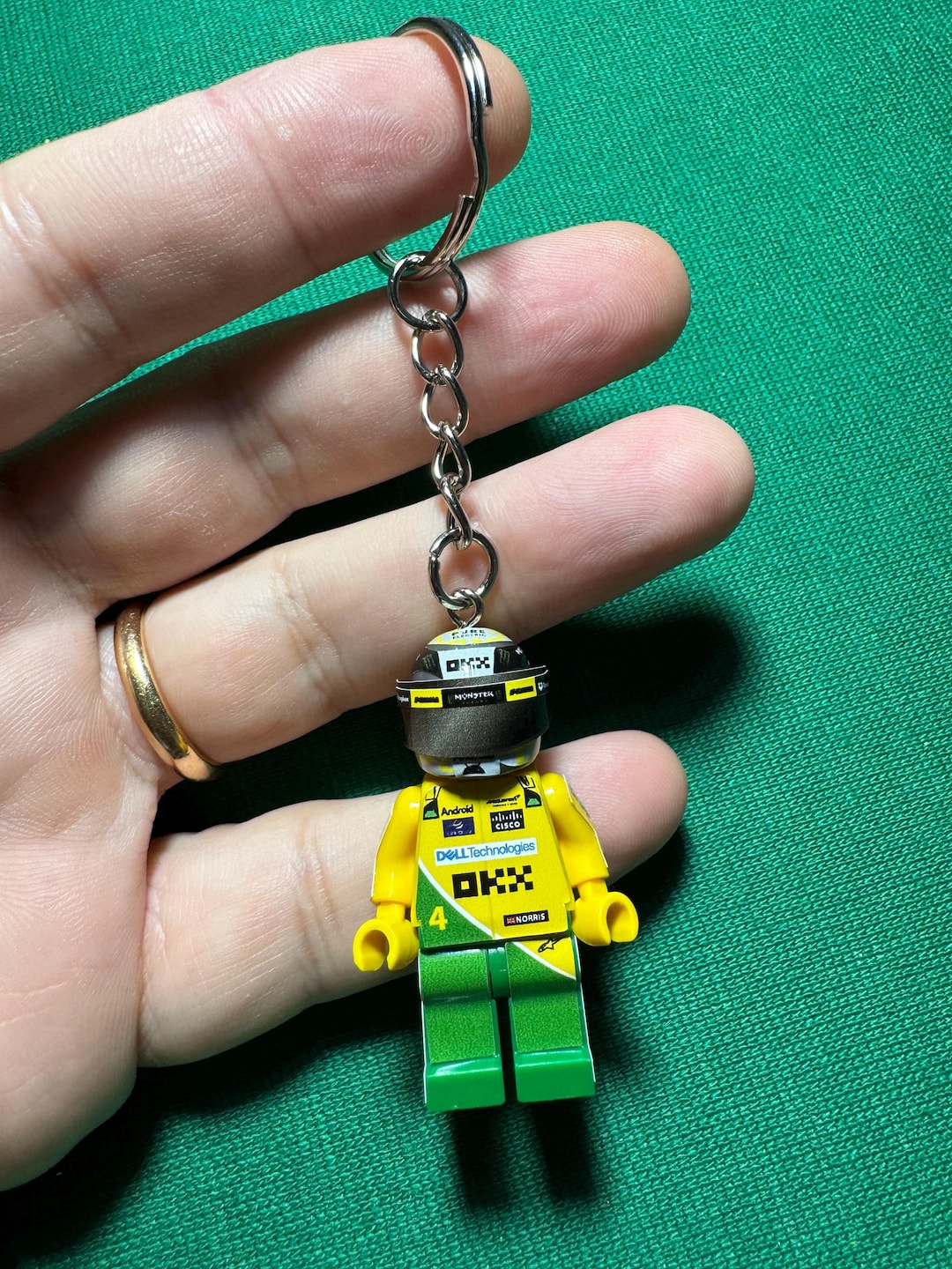F1 Lando Norris SENNA TRIBUTE Keychain GP Monte Carlo 2024 Mclaren ...