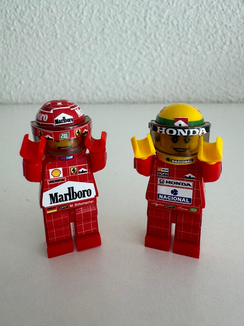 Minifigure Set 2 Drivers X Ayrton Senna Mclaren Michael Schumacher ...