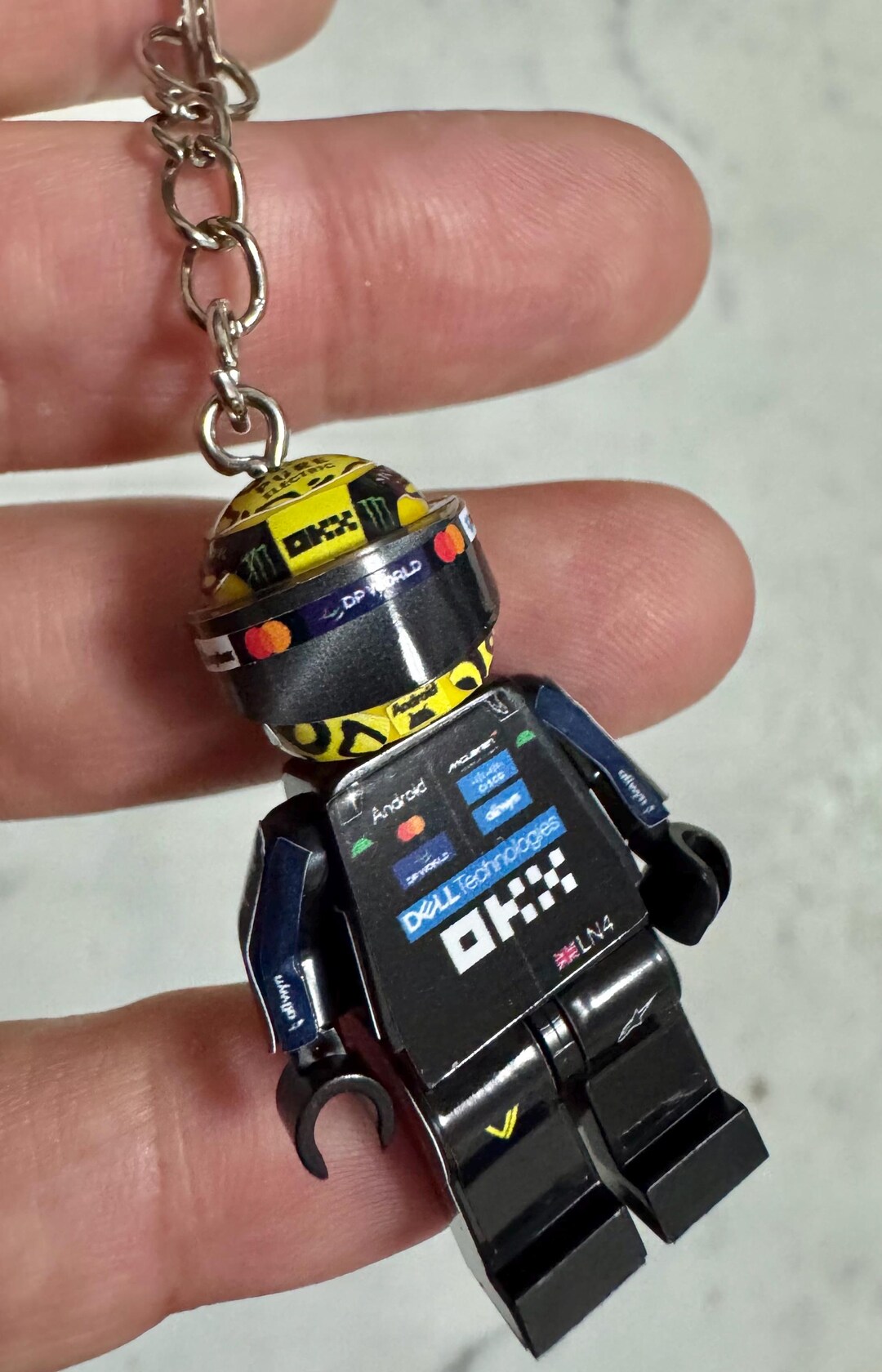 F1 Minifigure Figure Key Ring Lando Norris World Champion Team Mclaren ...