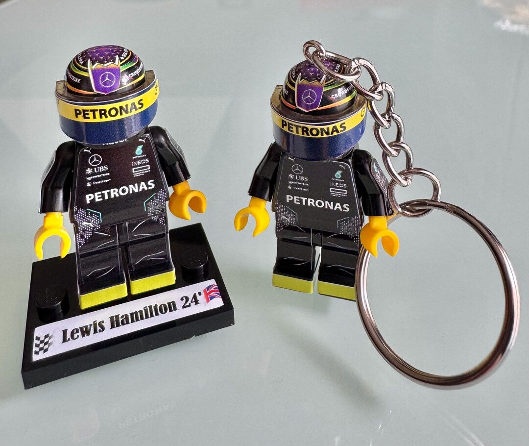 F1 Lewis Hamilton DANKE MERCEDES - 2024 Minifigure - Mercedes Last F1 ...