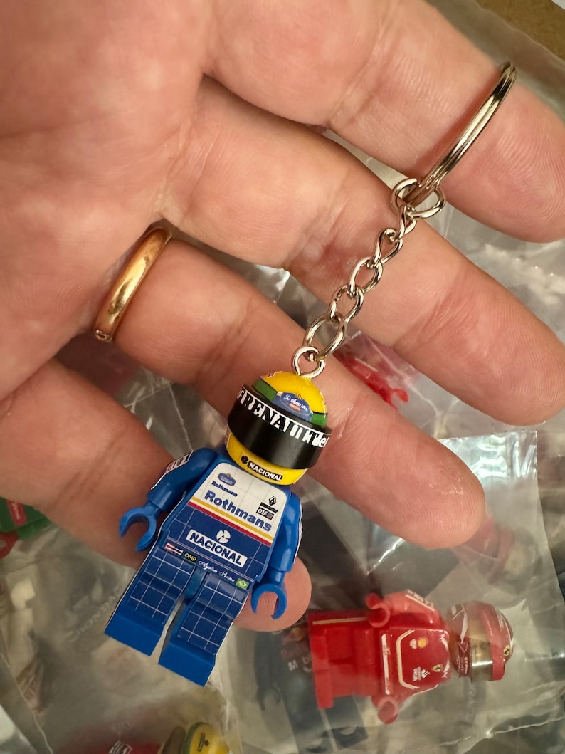 Ayrton Senna Key Ring Williams Gold F1 Formula 1 Grand Prix Pilot ...