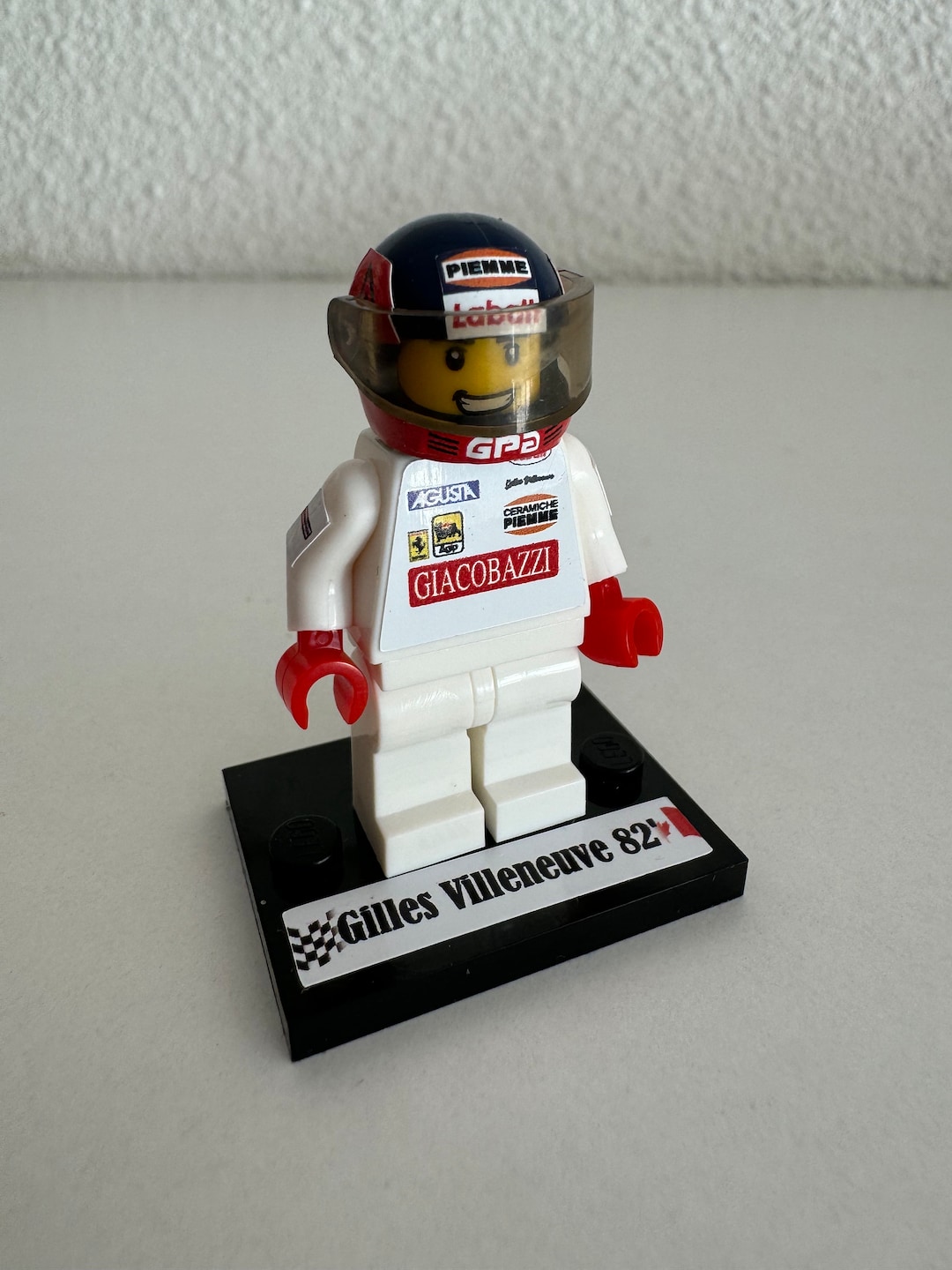 Gilles Villeneuve 1982 F1 Minifigure - Etsy