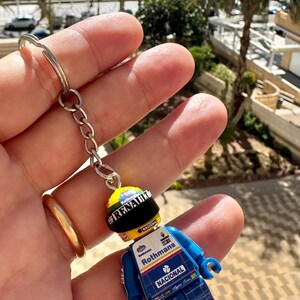 Ayrton Senna Key Ring Williams Gold F1 Formula 1 Grand Prix Pilot ...