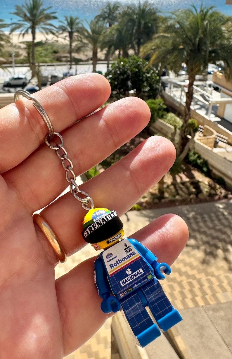 Ayrton Senna Key Ring Williams Gold F1 Formula 1 Grand Prix Pilot ...
