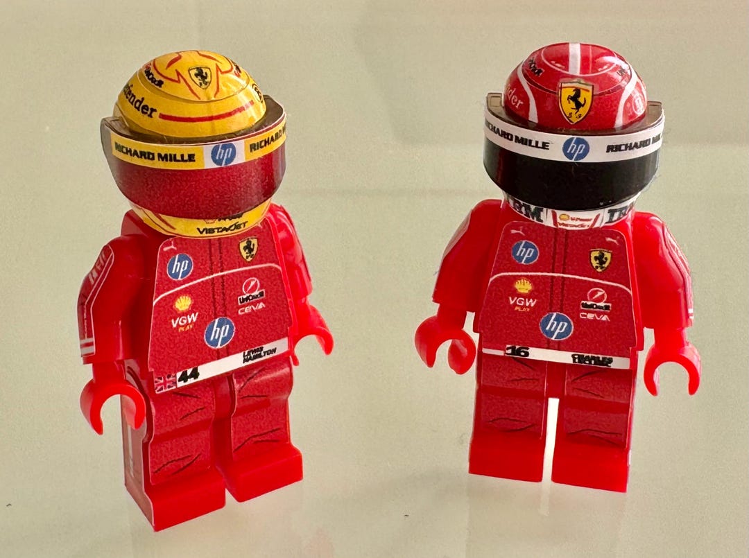 F1 Leclerc and Hamilton 2025 Minifigures - Etsy UK
