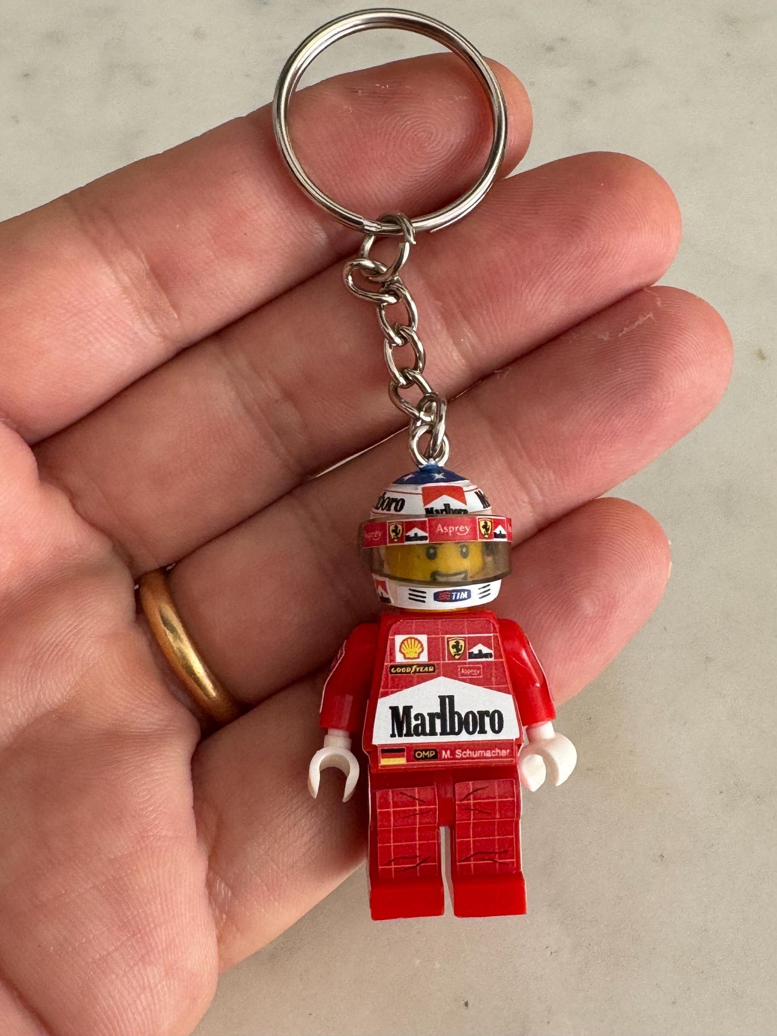 Key Rings Minifigure Set 2 Drivers X Michael Schumacher 2008 Sebastian ...