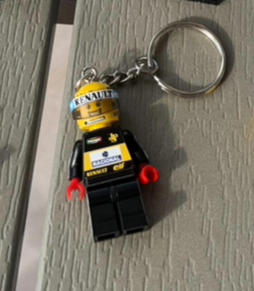 Ayrton Senna Lotus 97T F1 Custom Minifigure Keychain - Etsy