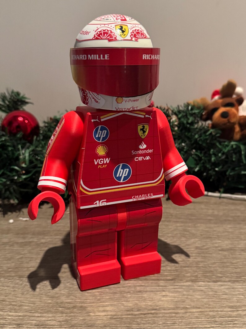 F1 Minifigure Figure XXL Charles Leclerc 2024 Gp Mexico Ferrari Team - Etsy