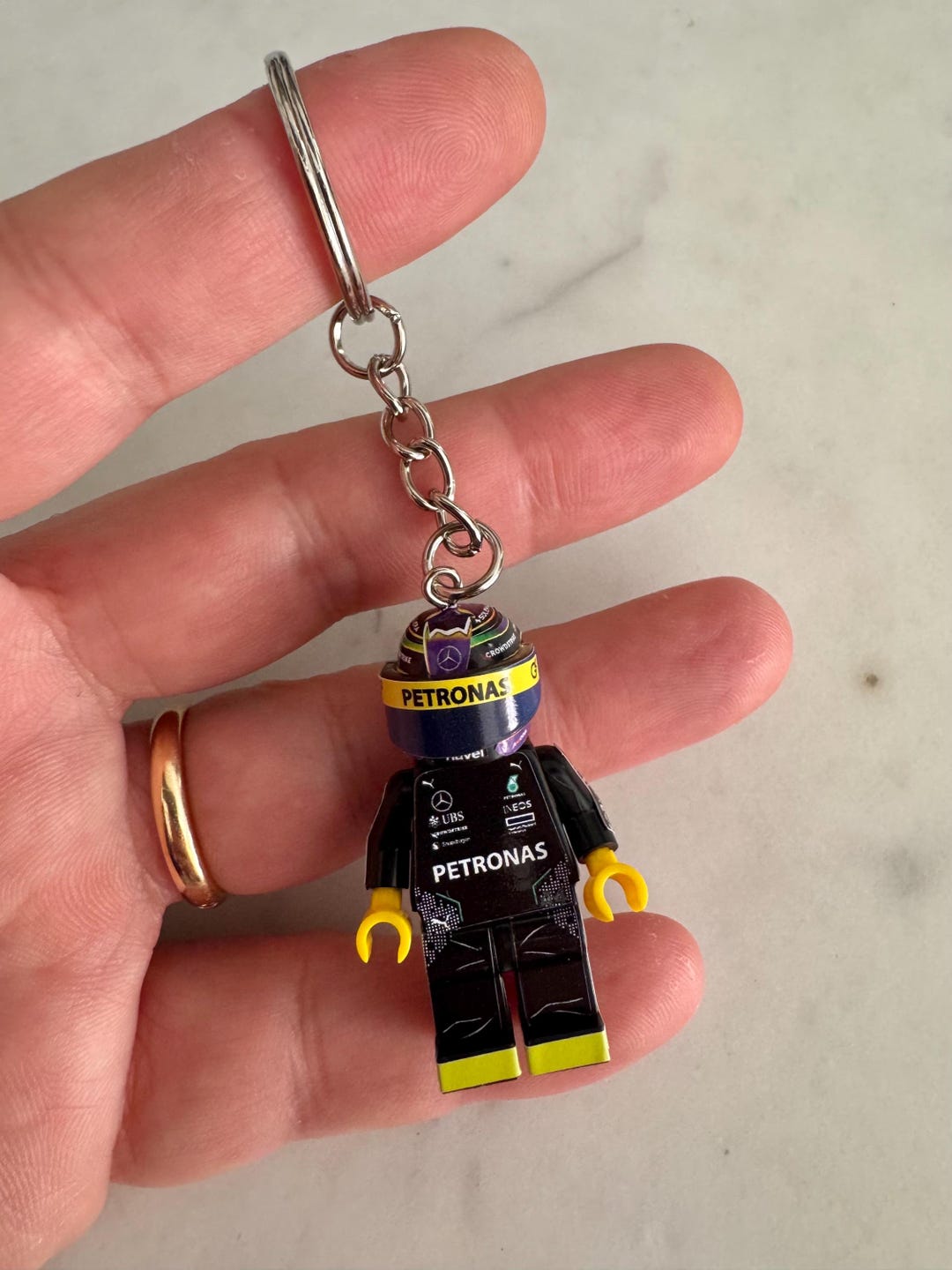 F1 Keyring Lewis Hamilton 2024 Minifigure “his Last Season at Mercedes ...
